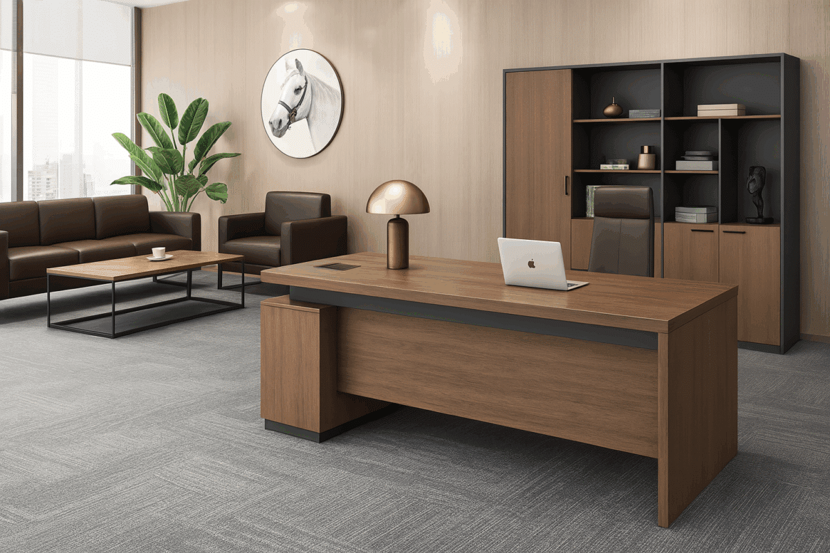 Bureau Exécutif en Bois MDF