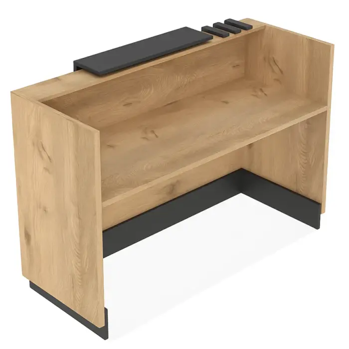Comptoir d'Accueil avec Caisson de Rangement (MDF) - Big Office Maroc