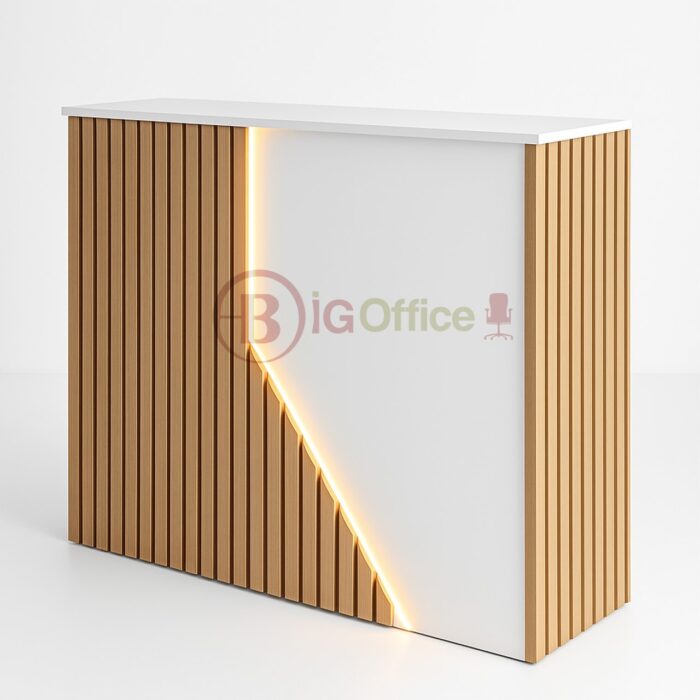 Comptoir d'Accueil avec Caisson de Rangement (MDF) - Big Office Maroc