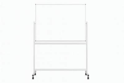 Tableau blanc mobile double face sur roulettes – Surface effaçable et ...