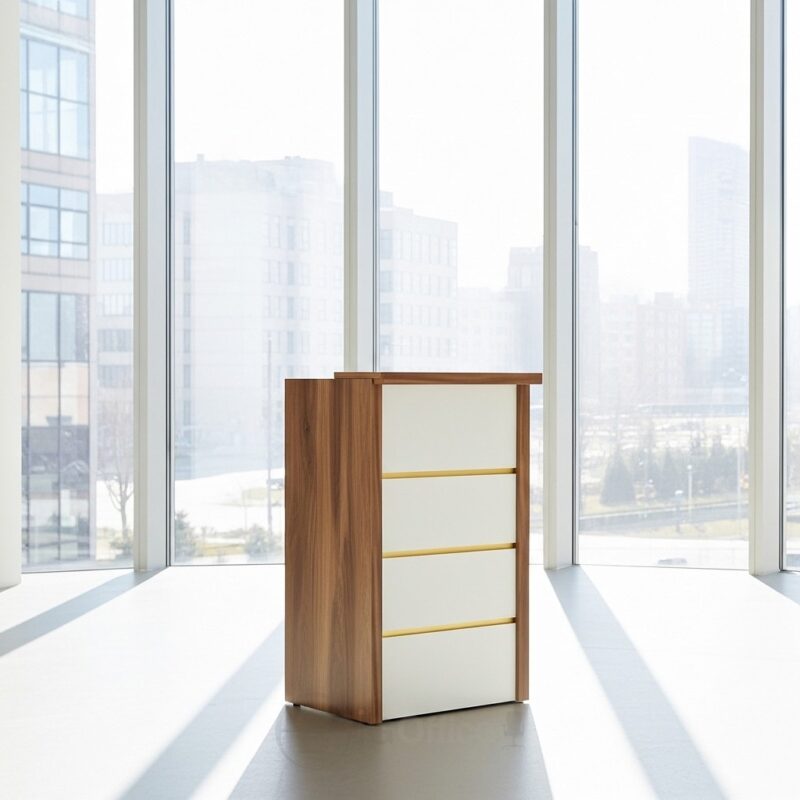 Comptoir de réception en MDF sur mesure – Design moderne ...