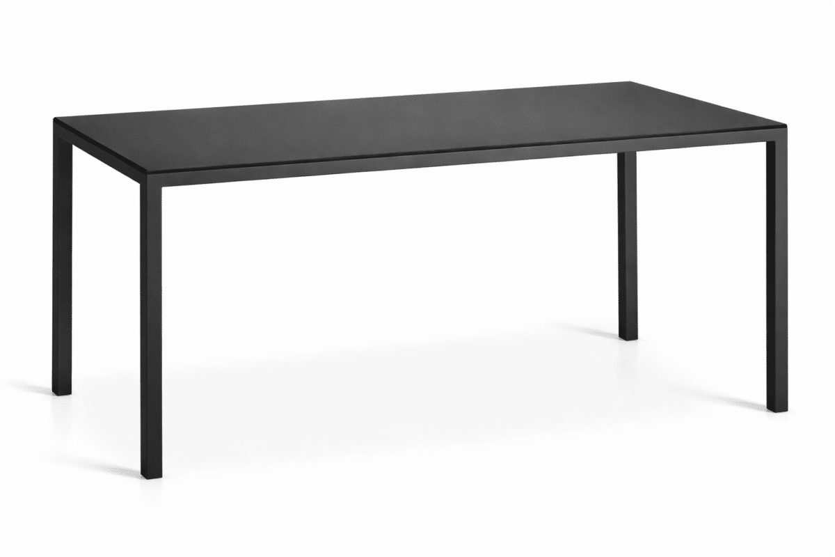 Table de bureau moderne en métal noir -Design minimaliste professionnel ...