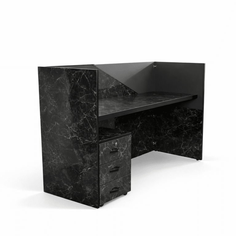 Comptoir d’accueil moderne en MDF – Disponible en 3 largeurs - Big ...